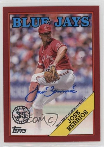 2023 Series 2 1988 Topps Baseball Red 20/25 Jose Berrios #88BA-JBE Auto ...