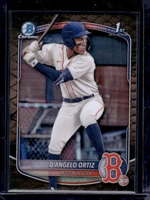 2025 Bowman #BCP-61 D'Angelo Ortiz Chrome Prospects Reptilian Refractor | eBay