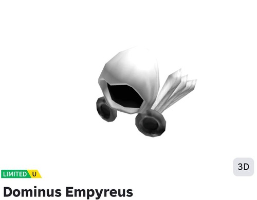 Dominus Empyreus on Roblox Most Valuable Limited Item *NEED PREMIUM* | eBay