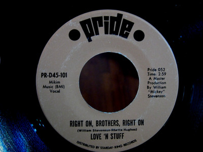1971 Funk 45 LOVE 'N STUFF Let It Out, Let It In/Right On Brothers ...