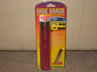 NEW 8"x6' FADE SHADE WINDOW TINT STRIP AUTO WINDSHIELD COLOR IS RED ...