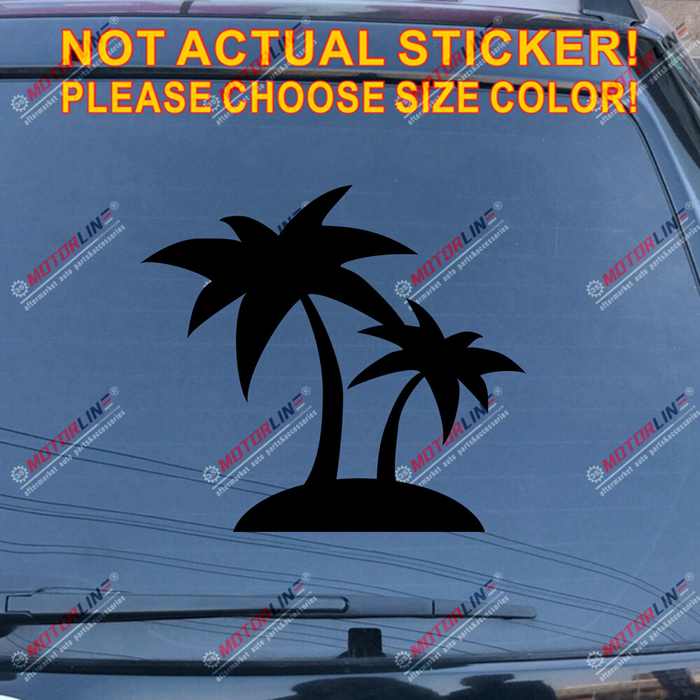 Palm Tree Car Decal Sticker Hawaii Life | eBay
