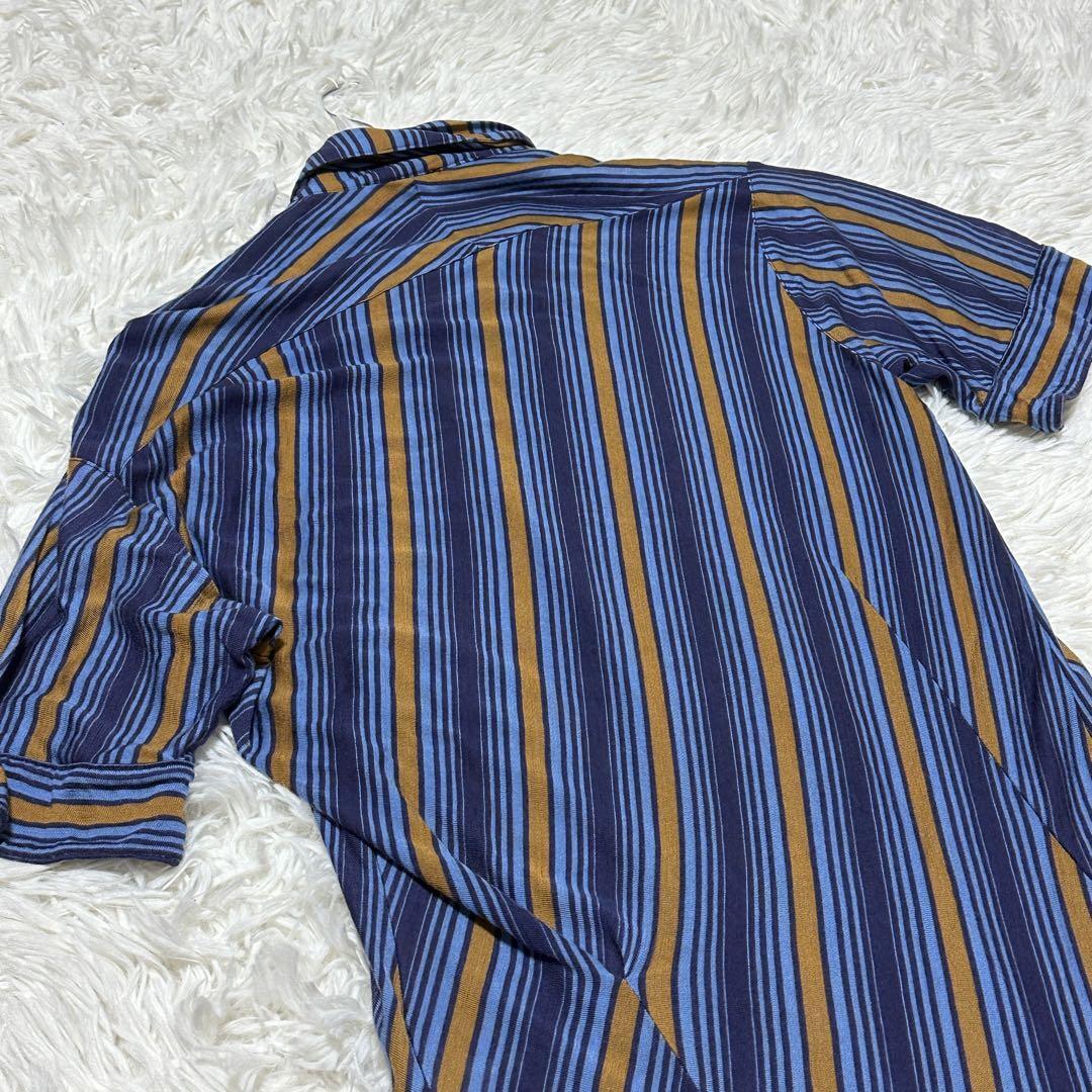 VIVIENNE WESTWOOD Men's Asymmetric Stripe Short Sleev… - Gem