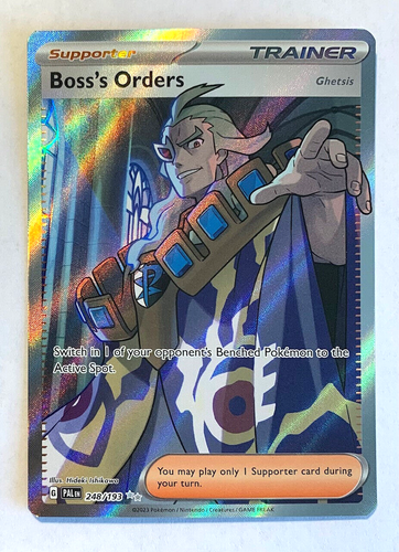 Pokemon Paldea Evolved - BOSS'S ORDERS - ULTRA RARE - 248/193 - NM/M | eBay