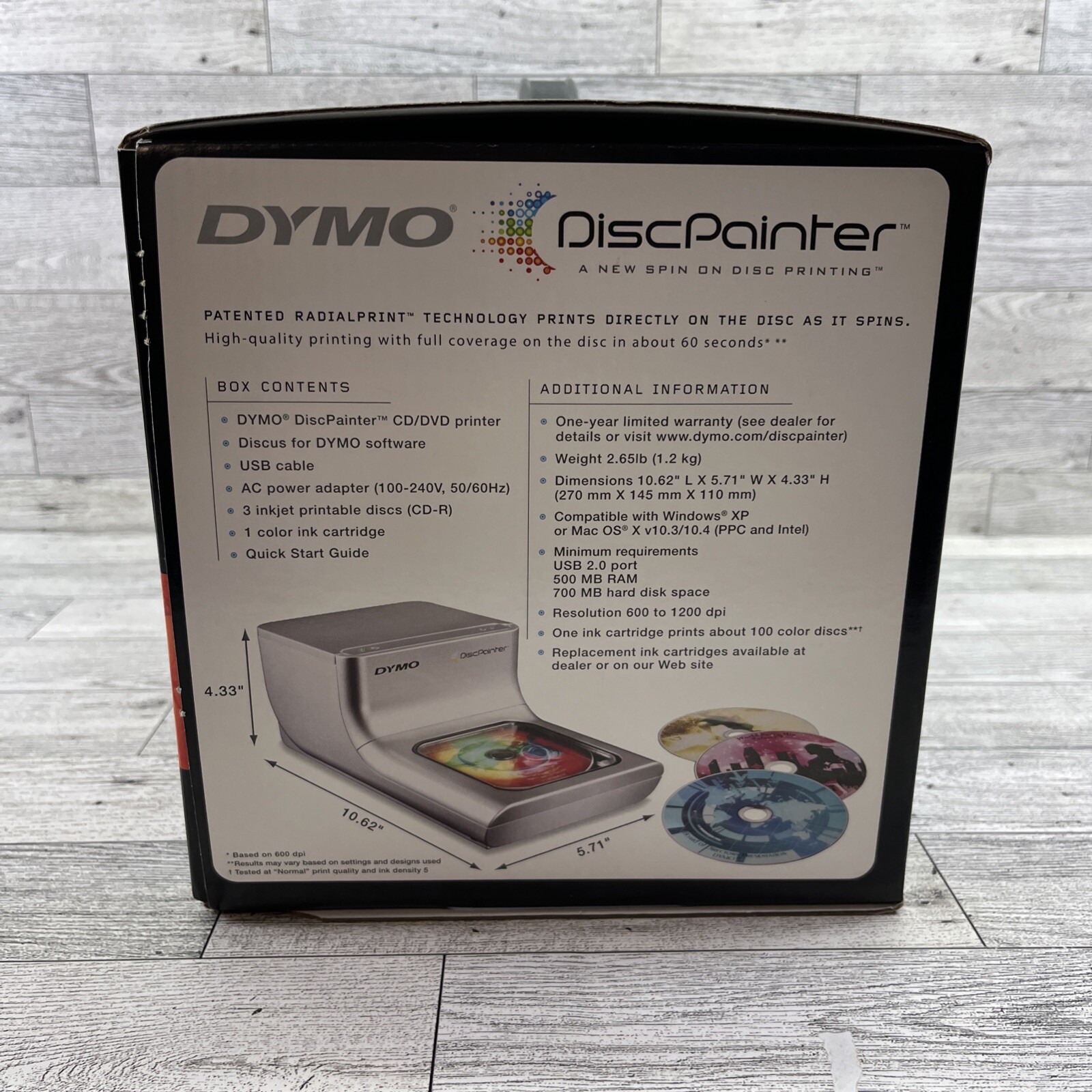 Dymo DiscPainter CD/DVD Inkjet Printer for sale online | eBay