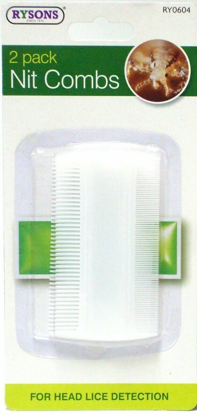 Double Sided Nit Combs Head Lice Detection Fine Wide Detection Nits ...