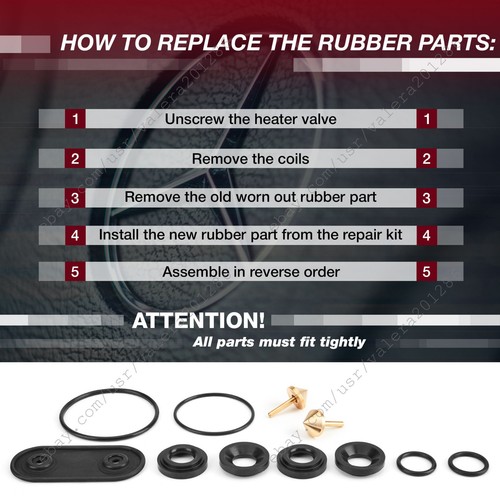 Mercedes-Benz Heater Valve Repair Kit W140, C140 Rebuild Kit 0018301484 ...