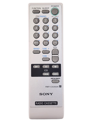 Sony RMT-CS350A OEM Original Radio Cassette Replacement Remote Control ...