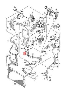 Genuine VW SKODA Beetle Coolant Hose With Quick Release Coupling ...