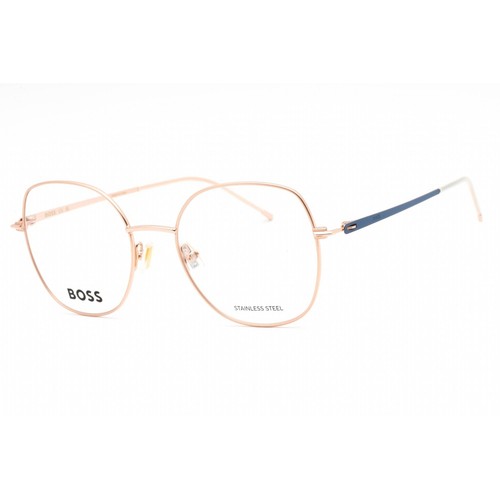 Hugo Boss Women's Eyeglasses Gold Blue Metal Square Frame BOSS 1529 ...