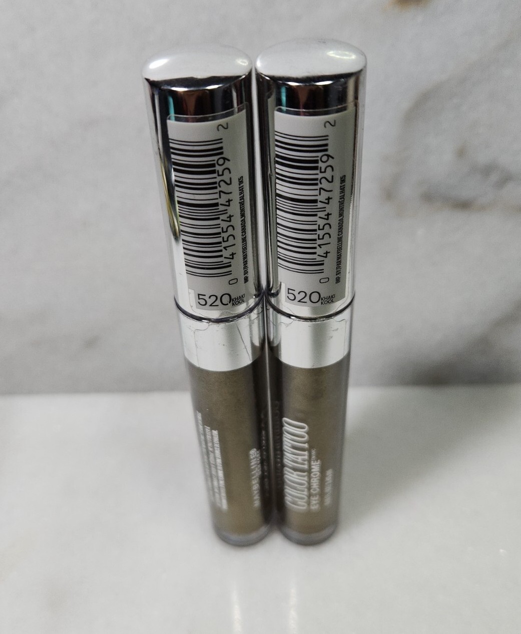 2- Maybelline Color Tattoo Eye Chrome Metallic Eyeshadow #520 Khaki ...