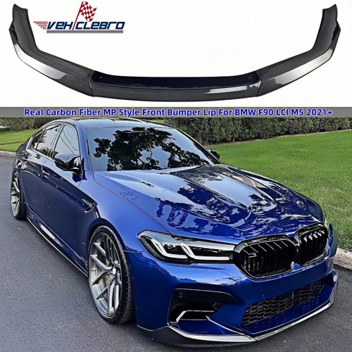 Real Carbon Fiber MP Style Front Bumper Lip For BMW F90 LCI M5 2021+ | eBay