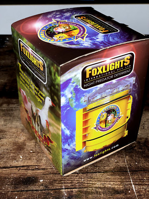 Fox Lights Night Predator Deterrent Control Light Flashing LED Animal ...