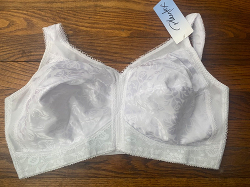 Playtex White Back Smoothing T-Shirt Bra Siz 42DD Style #4693 Wireless ...