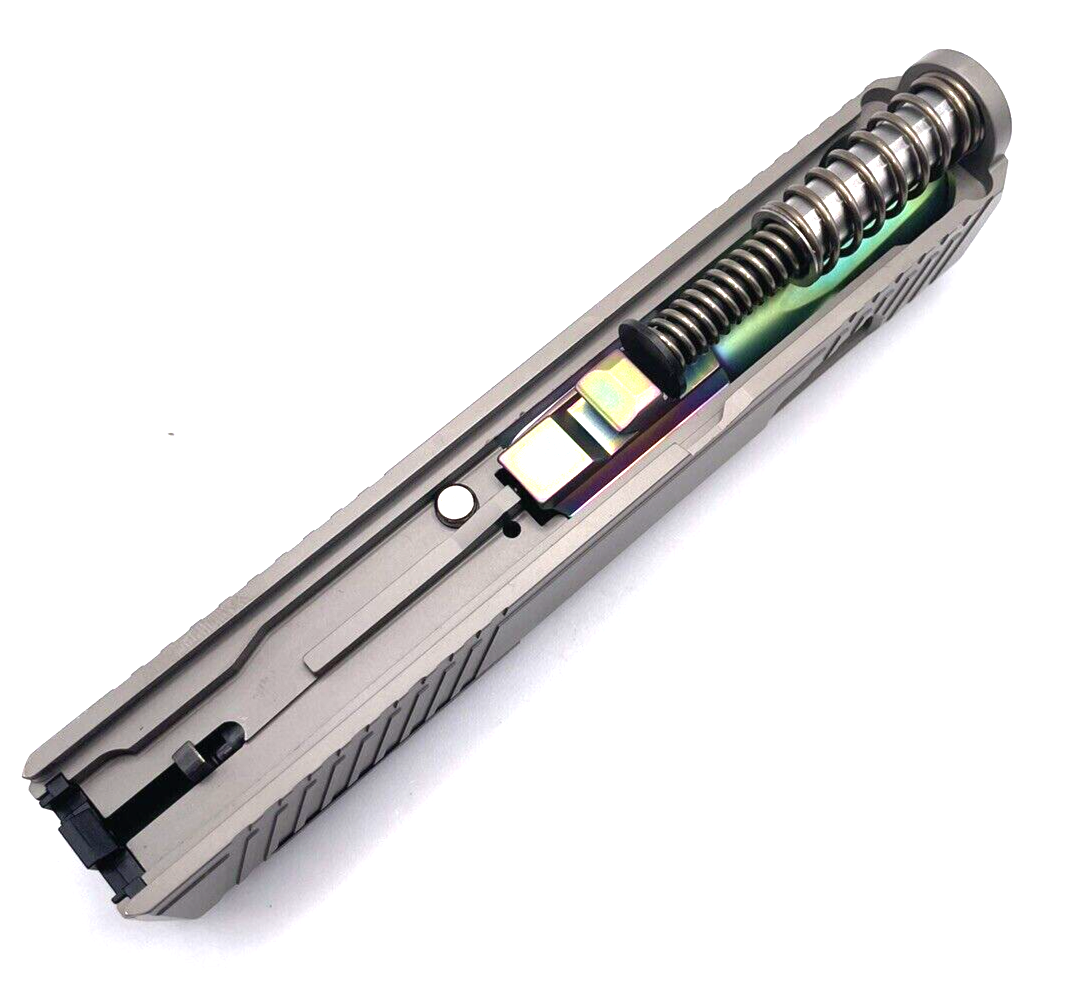 Hight Table Glock 26 G26 Gen 3 Nickel Slide RMR Cut Chameleon Fluted ...