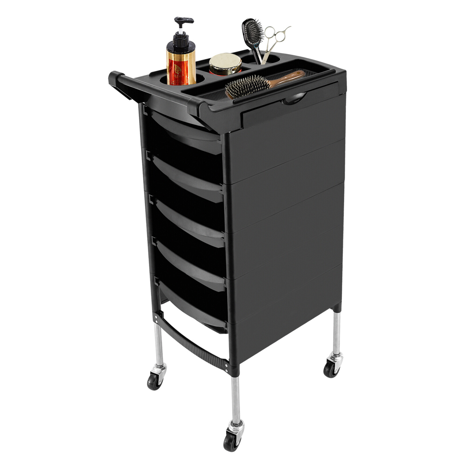 Beauty Salon Trolley Equipment Rolling Cart Tray Hair Styling Storage ...