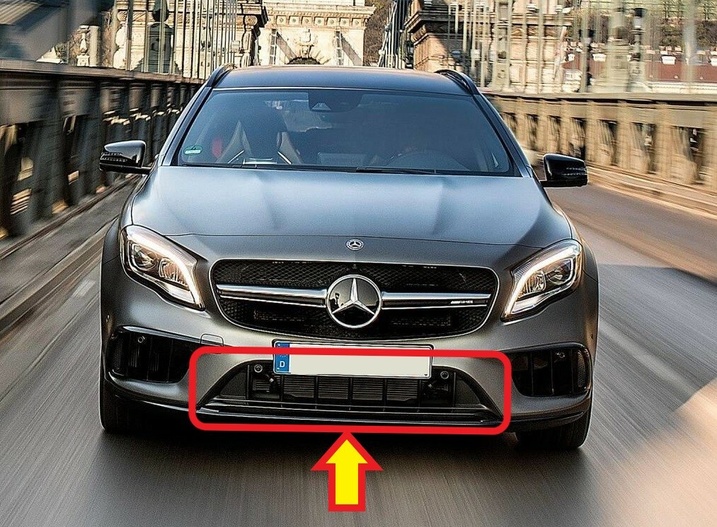 OEM Genuine Mercedes-Benz GLA 45 AMG 2018 Front Bumper Center Lower ...