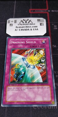 DRAINING SHIELD - 1ST ED COMMON NM/LP SDRL-EN037 - YUGIOH A+ | eBay