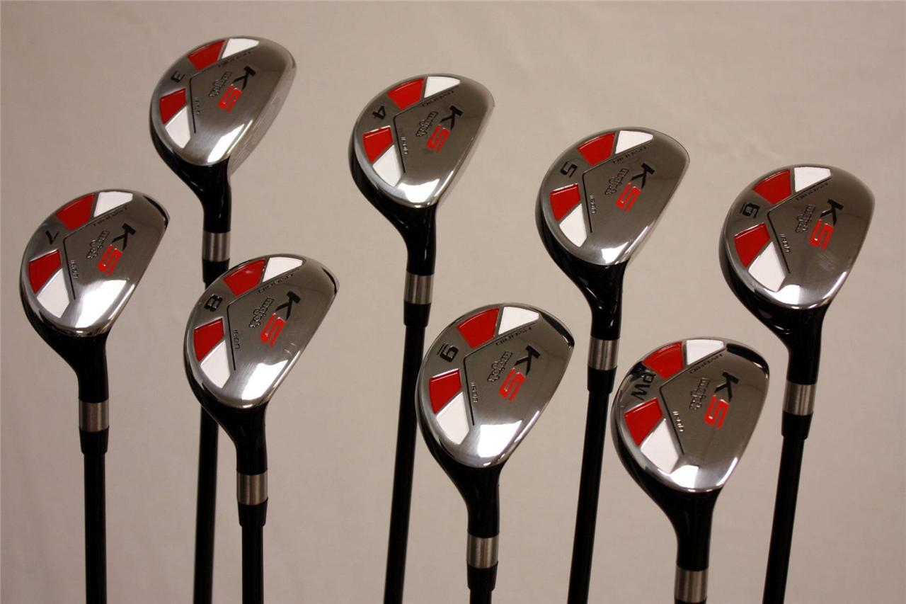 Demo Mens Senior Hybrid Golf Set 3 - PW Graphite Clubs Right Handed All ...