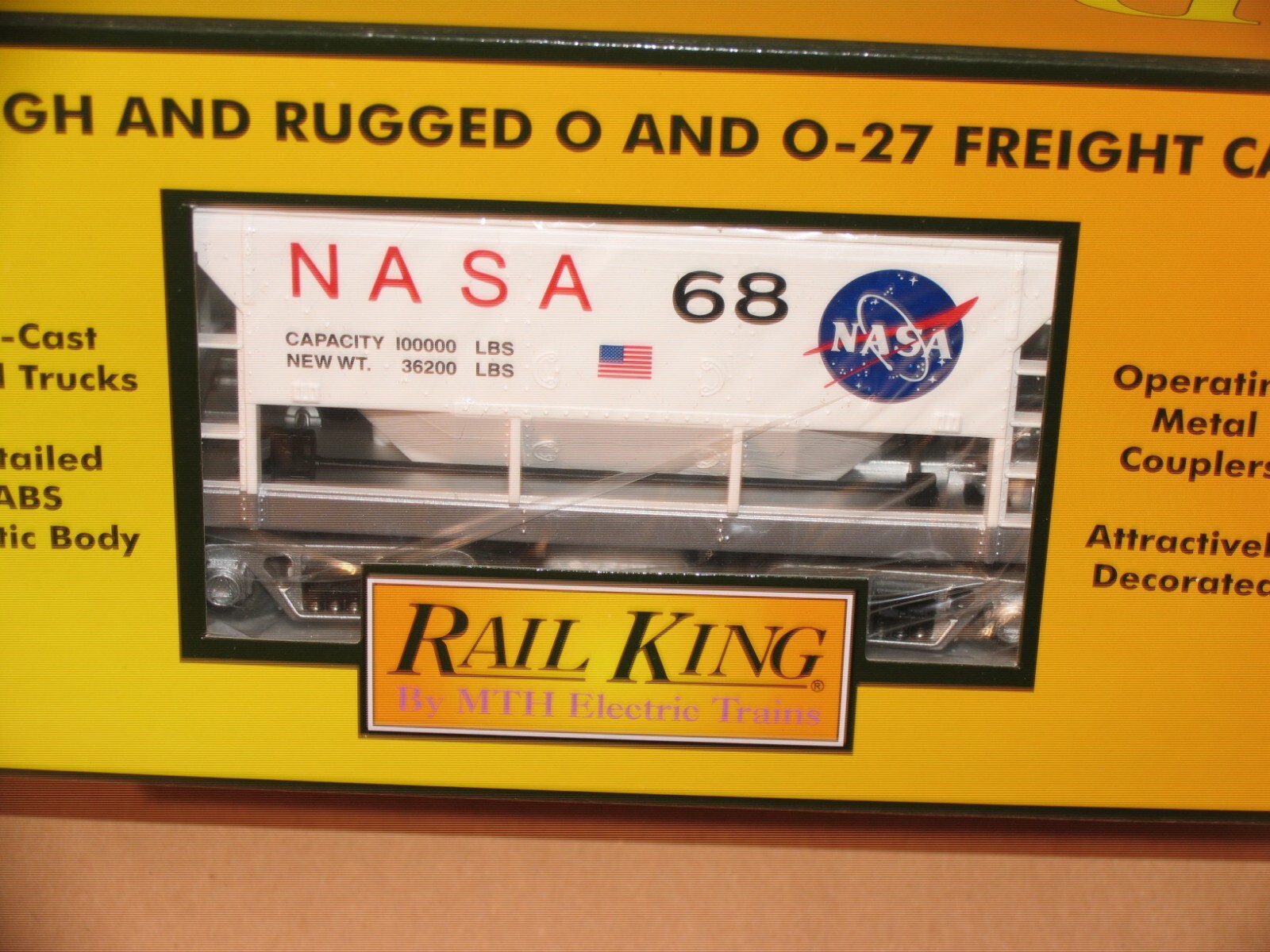 MTH Rail King Trains NASA Railroad Ore Car With Load 30-75560 Works ...