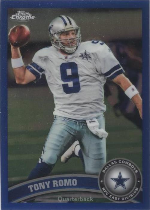 2011 Topps Chrome - Tony Romo #160 Blue Refractor /199 for sale online ...