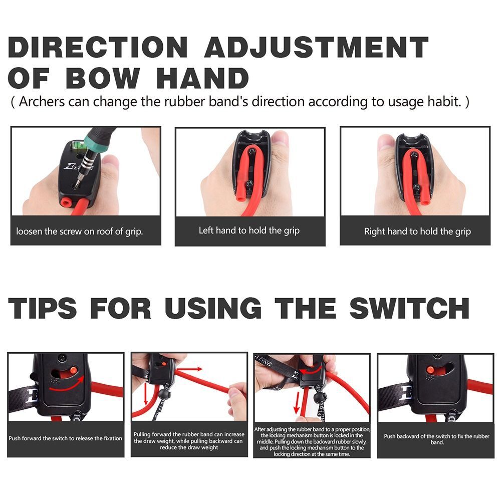 Tension Adjustment Draw Training Aid Device Recurve Bow Archery Rally ...