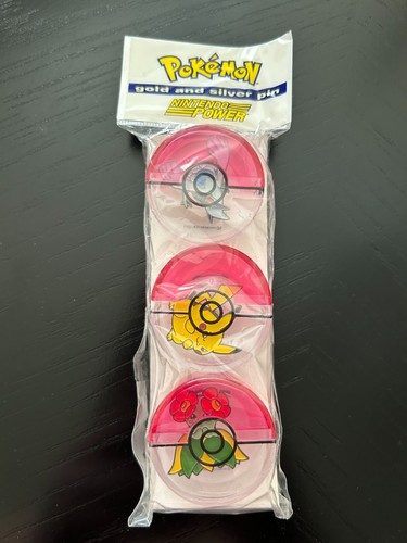 2000 Pokemon Pins Gold and Silver Nintendo Power Lugia / Pikachu ...