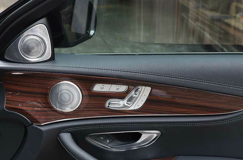 Fit For Benz E-Class 2016-2022 Red Wood Grain Interior Door Panel Cover ...