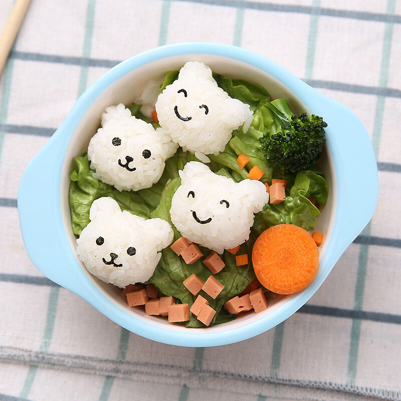 1Pcs Kids DIY Sushi Rice Balls Mold Bears Baby Sushi Maker Kitchen ...