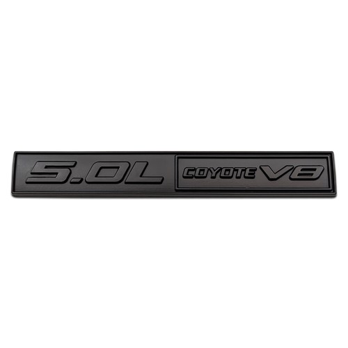 Matte Black Metal 5.0L Coyote V8 Logo Engine Emblem SUV Coupe Racing ...
