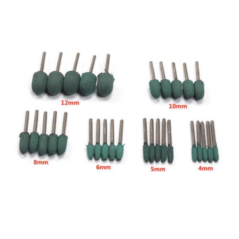 30 Pcs Tapered Rubber Polishing Head Abrasive Grinding Burr For Shaping ...
