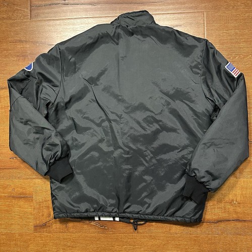 Vintage Ford Mustang Cobra Shelby Racing Jacket Mens XL Black Sherpa ...