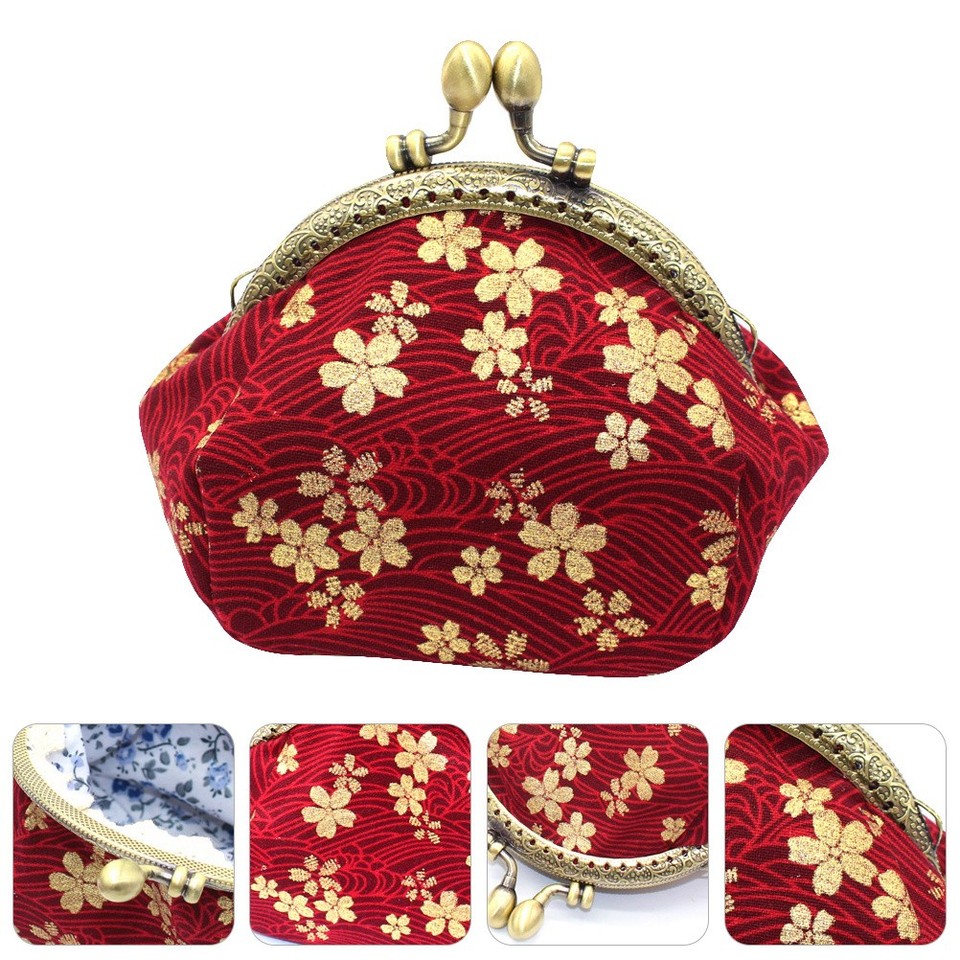 Japanese Purses Women Small Coin Pouch Cherry Blossom Bag Change Holder ...