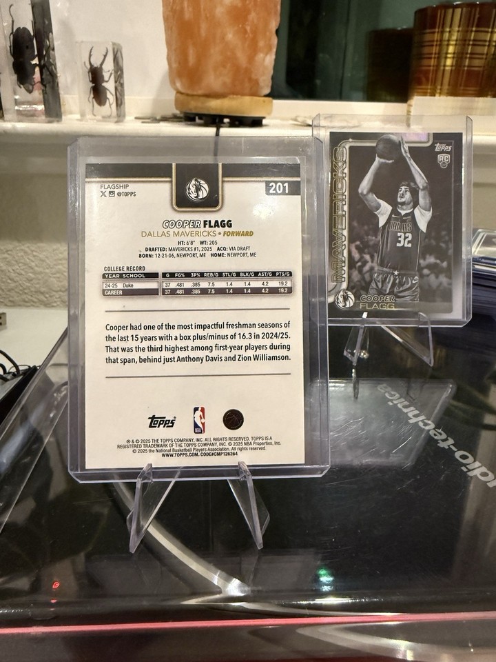 2025-26 Topps - Cooper Flagg #201 Target Black Friday Exclusive Black ...