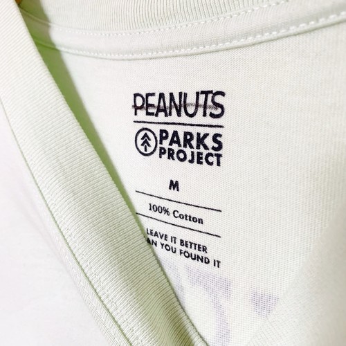 Peanuts x Parks Projects Mushie "Escape To Nature" Hushed Green l/s Tee Medium | eBay