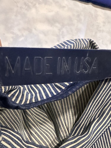 OshKosh Hat Railroad Engineer Striped Made In USA Snapback Cap Vintage ...