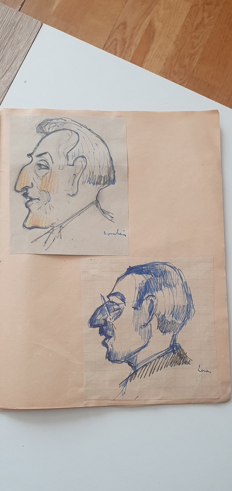Lot 23 Caricatures dessin 1940 à 1942 Louis Lemonnier | eBay