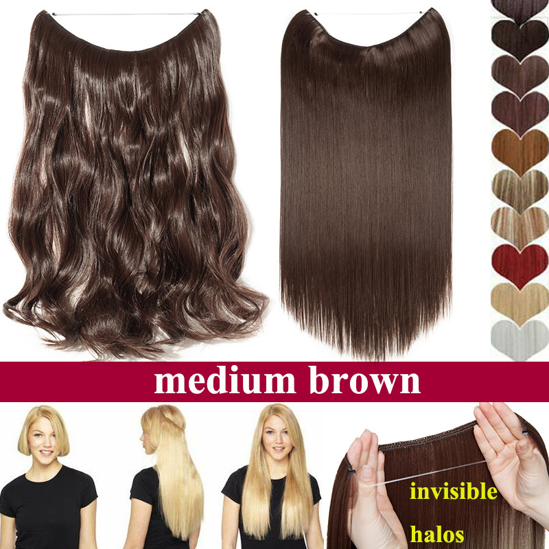 Secret Wire In Hair Extensions Wavy Hidden Invisible Band Natural as ...