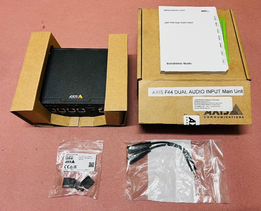 Axis Communications F44 Dual Audio Input Main Unit - Black (0936-001-01 ...