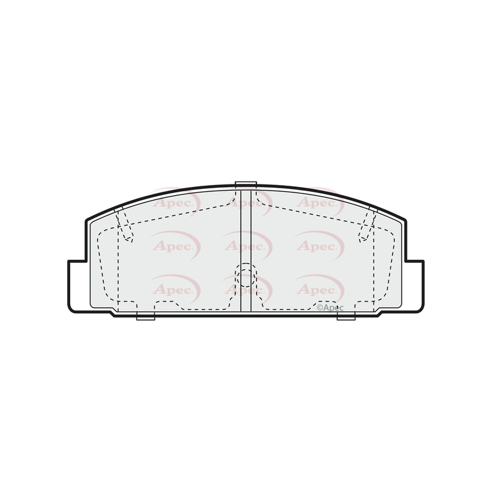 Genuine OE Quality Apec Rear Disc Brake Pads Set - PAD1387 | eBay
