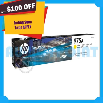 HP Genuine #975A Yellow Ink for PageWide Pro 452dw/477dw/552dw/577dw ...