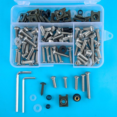 Stainless Motorcycle Shell Fairing Body Bolt Kit Screw Speed Fastener ...