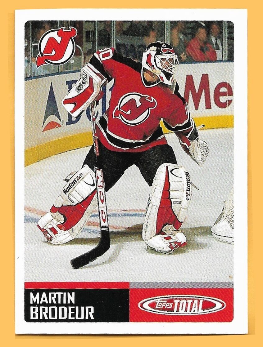 TTC18 Martin Brodeur 2002-03 Topps Total Checklist Hockey Card NM-Mint ...