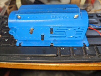 TESTED WORKING SERIES 3 BLUE POWERMATIC MOTOR A.C. GILBERT ERECTOR 3B ...