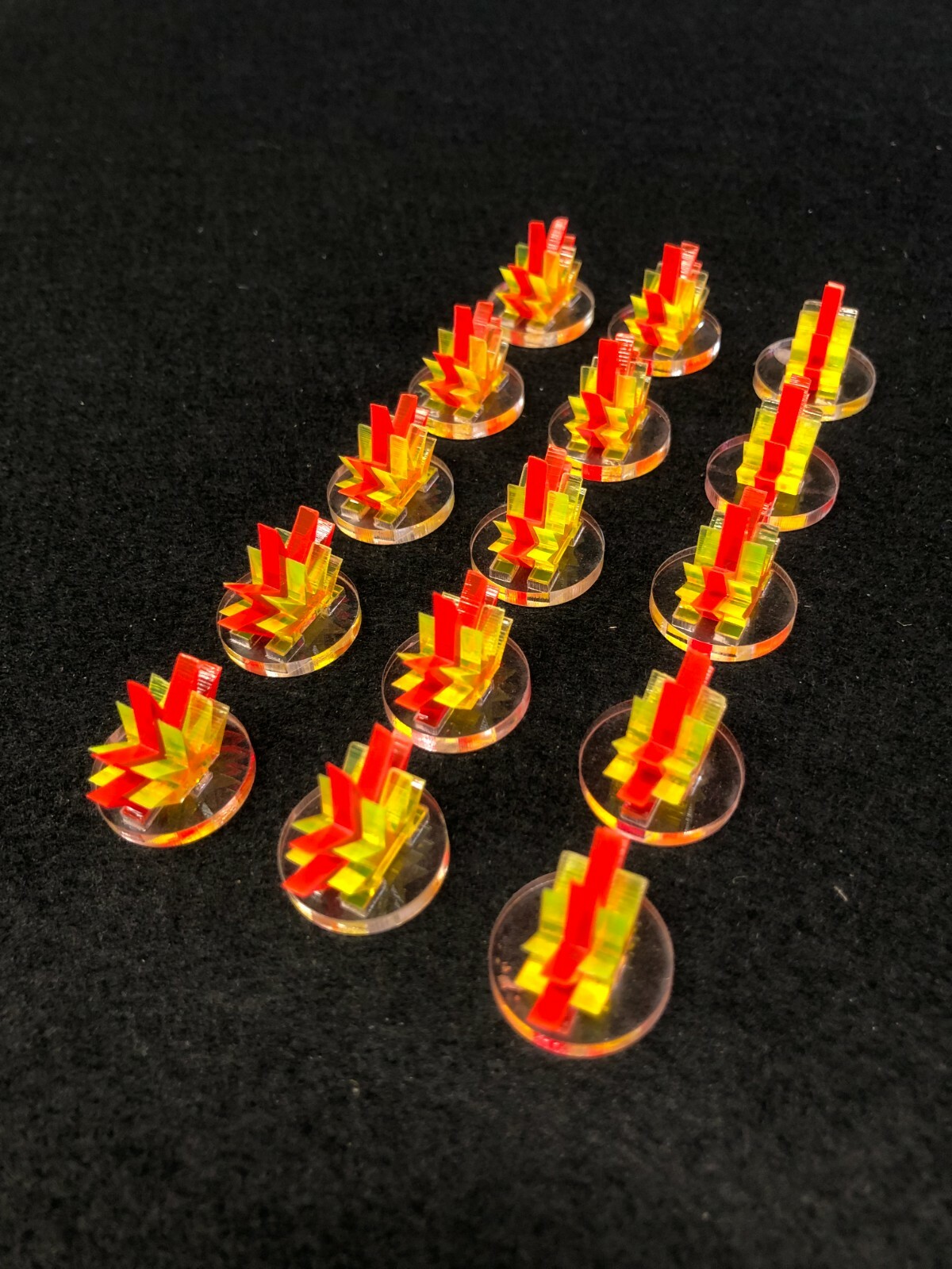 Explosion Pin markers. small, Medium, Large. FOW, Bolt Action multi ...