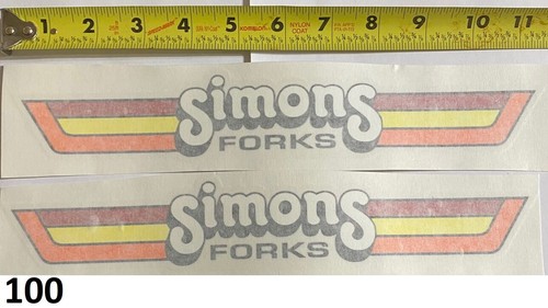 2! Simons Forks sticker Vintage WORKS BIKE RH SR 125 250 360 400 500 ...