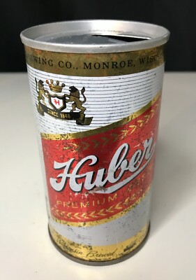 HUBER Advertising PREMIUM BEER CAN - Tab Top Beer can collectible | eBay