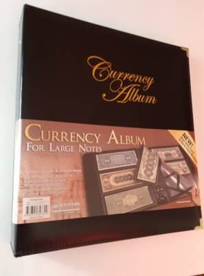New Whitman Currency Album for Small & Large Notes. | eBay