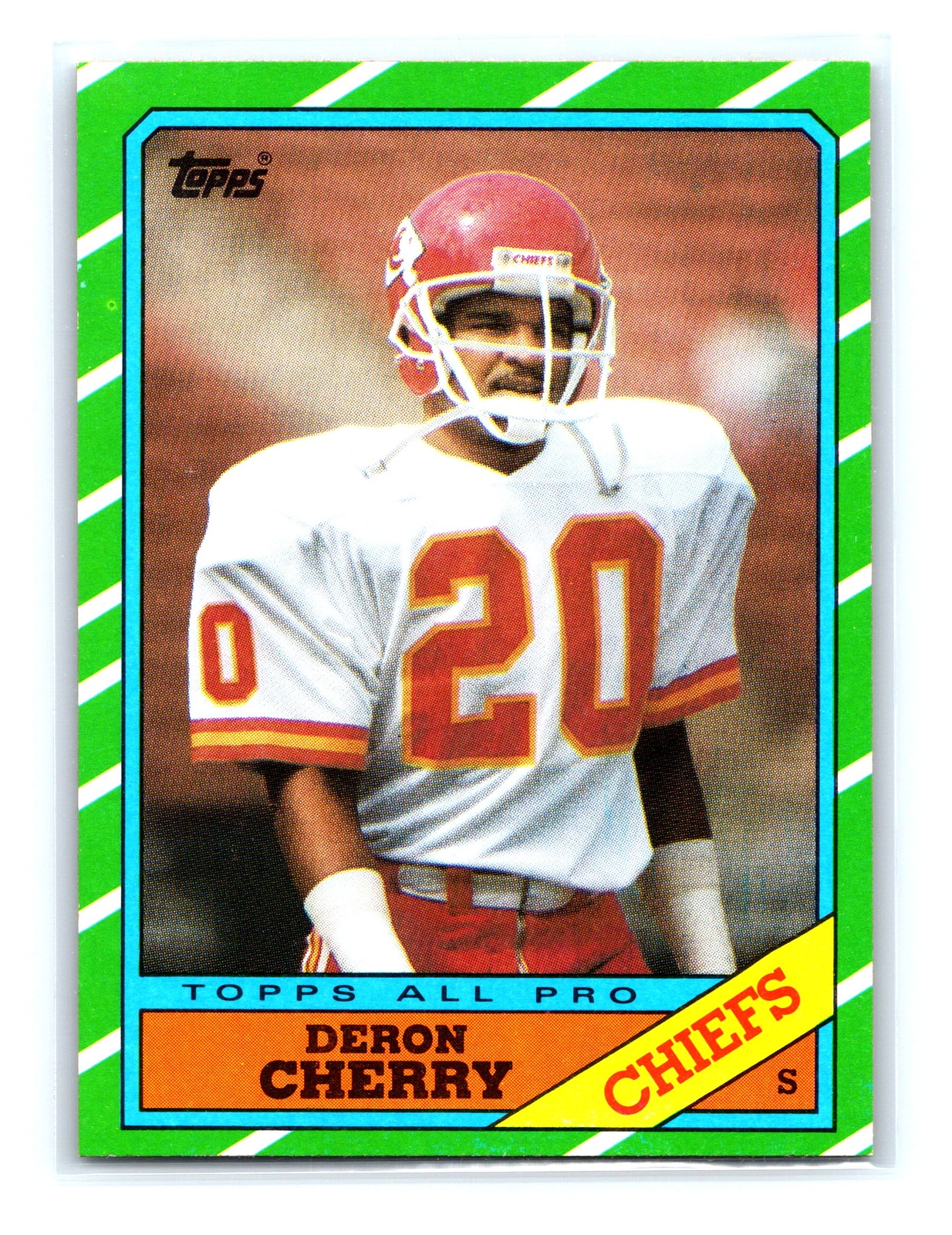 1986 Topps Football #313 Deron Cherry All Pro Kansas City Chiefs | eBay