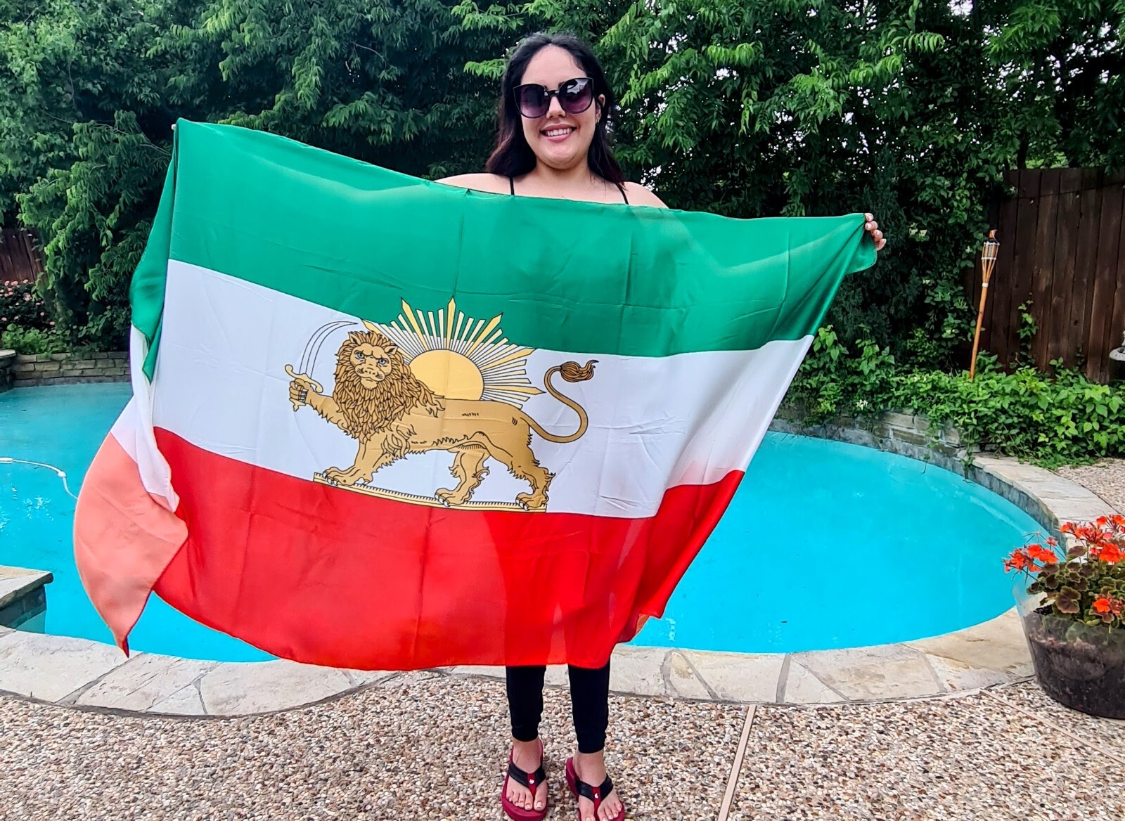 Silk feel Scarf Shiro Khorshid Flag IRAN 180x90 cm شیرو خورشید | eBay